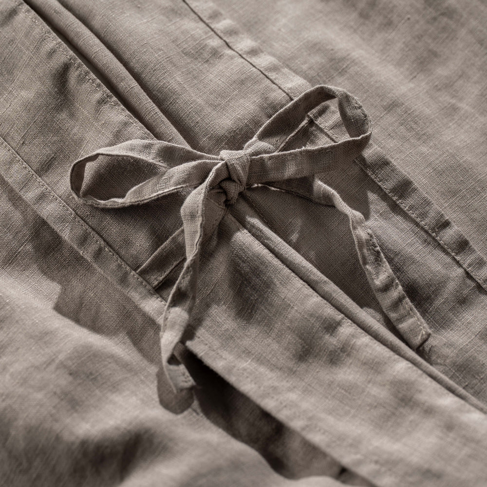 Mocha French Linen Duvet Cover | Soak&Sleep