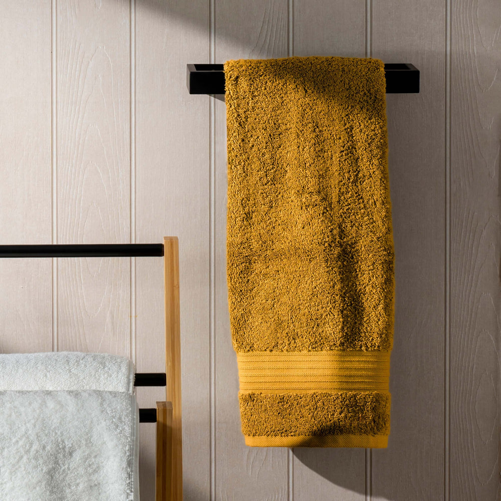Mustard Yellow Egyptian Cotton Towels | Soak&Sleep